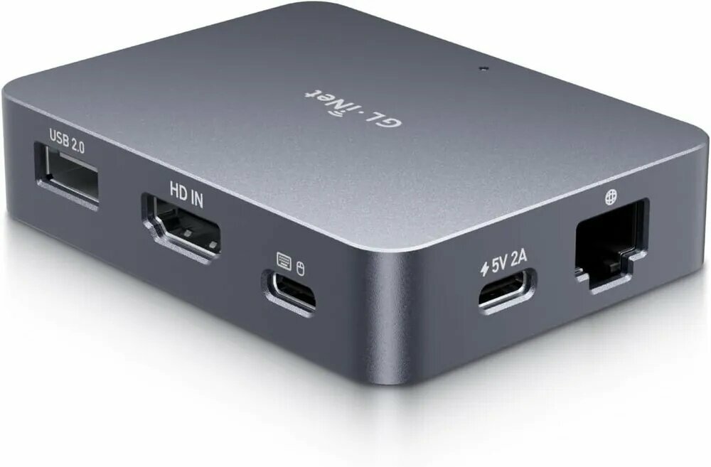 GL.iNet Comet (GL-RM1) Internet Remote KVM, поддержка суффикса 4K@30 Гц, удаленная установка клавиатуры, видео, мыши и операционной системы через BIOS