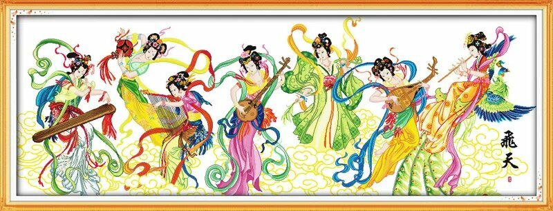 Набор для вышивки крестом Dreampattern "Фея" 18/14/11 ct 14ct print canvas