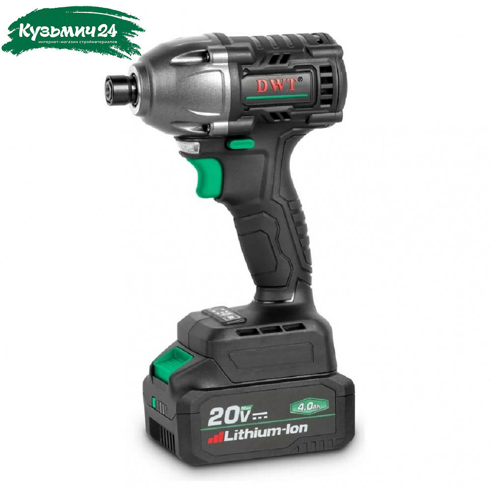 Винтоверт аккумуляторный ударный DWT ASCP-20 DN-4C2 BMC, эргономичная рукоятка, 1 шт.