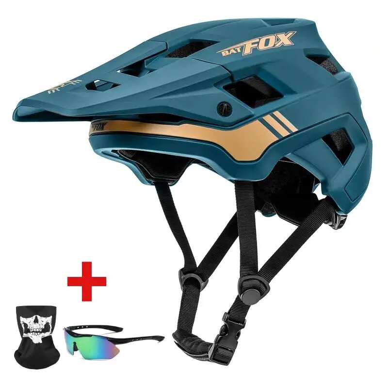 BATFOX LA303-1 MTB шлем черный Л, GREEN-G-M