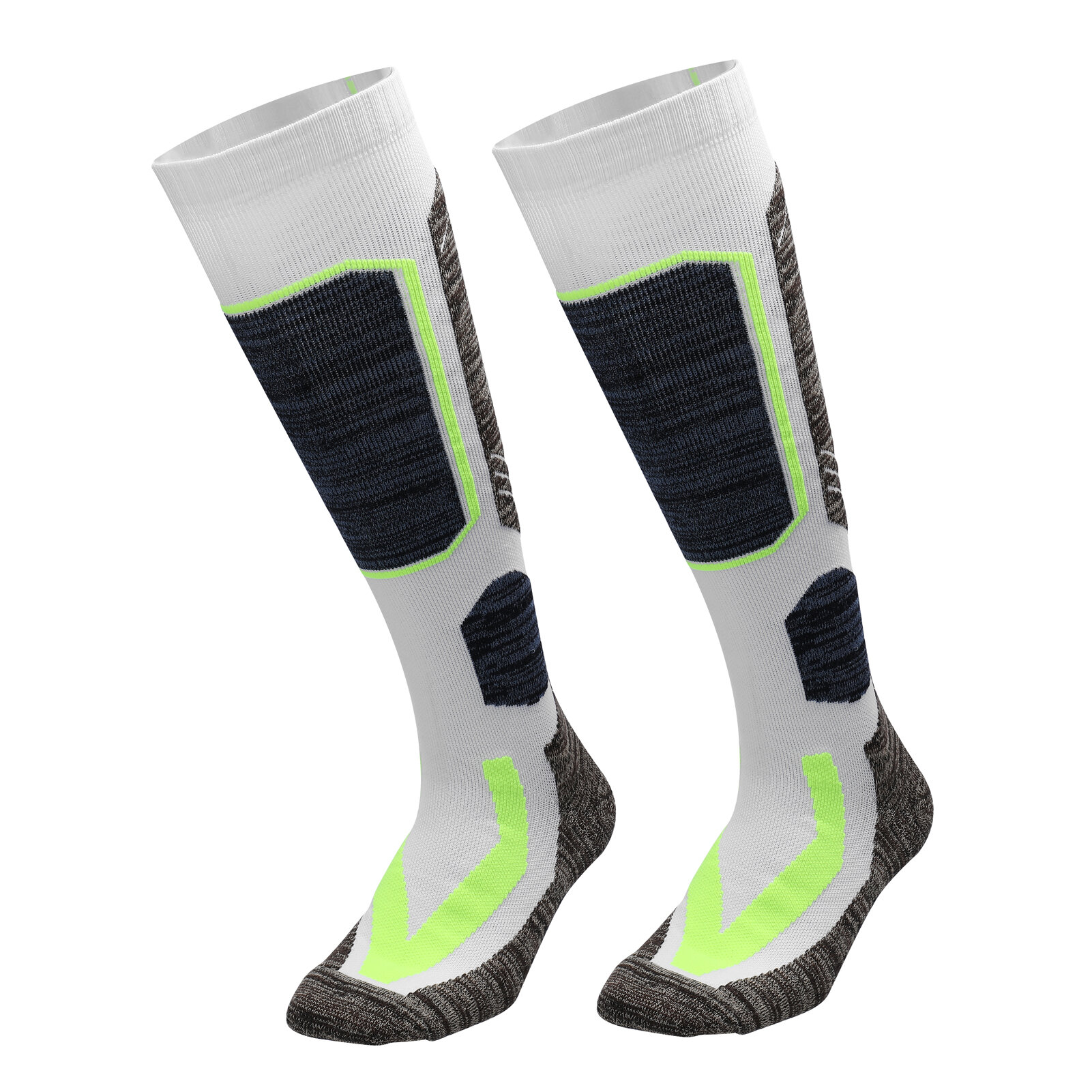 1 Пара зимних лыжных носков для мужчин женщин холодная погода носки для зимних видов спорта сноубординга лыжного спорта альпинизма походов, Цвет: Зеленый/ Фиолетовый/ Коричневый/ Серый (по желанию), Материал: Хлопок, Размер изделия: 210 * 410мм/ 8.3 *