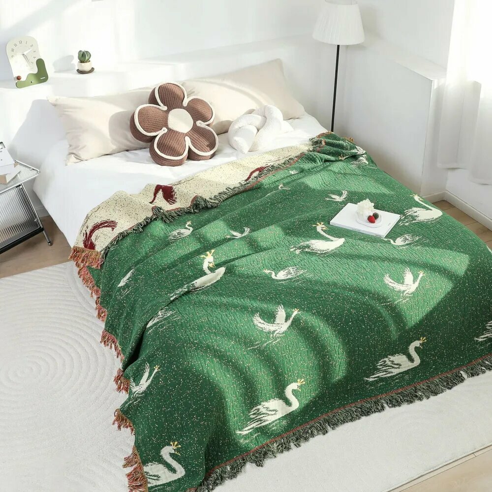 YENLN Плед homely , Хлопок, Муслин, 220 см х 200 см