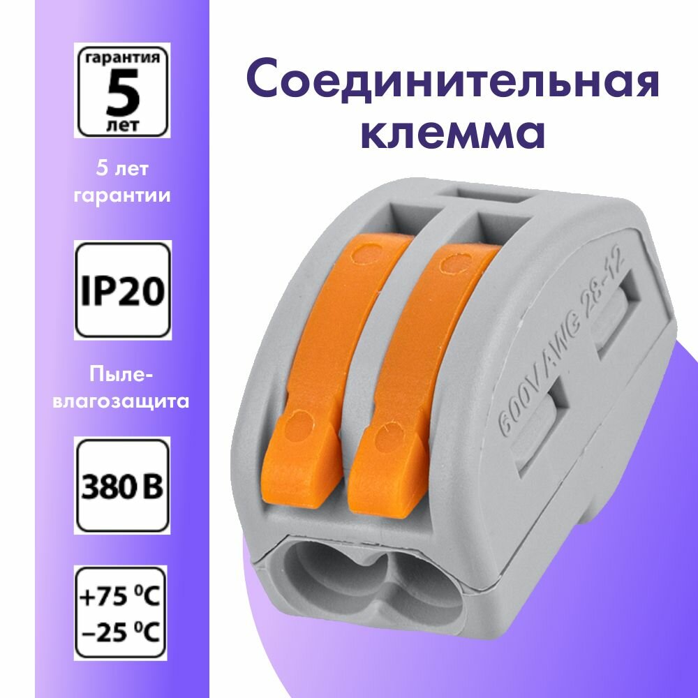 Kлемма 2x2.5mm2 СК-412 TDM 0527-0001
