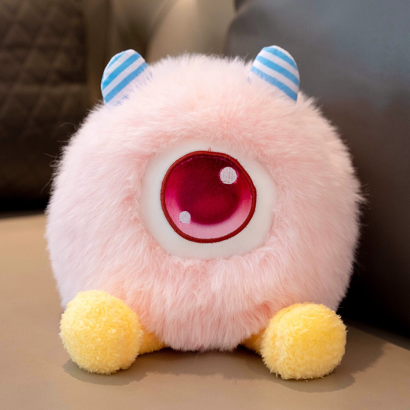 Милая плюшевая игрушка-монстр с одним глазом, очень мягкая кукла, успокаивающая кукла, подарок на день рождения для