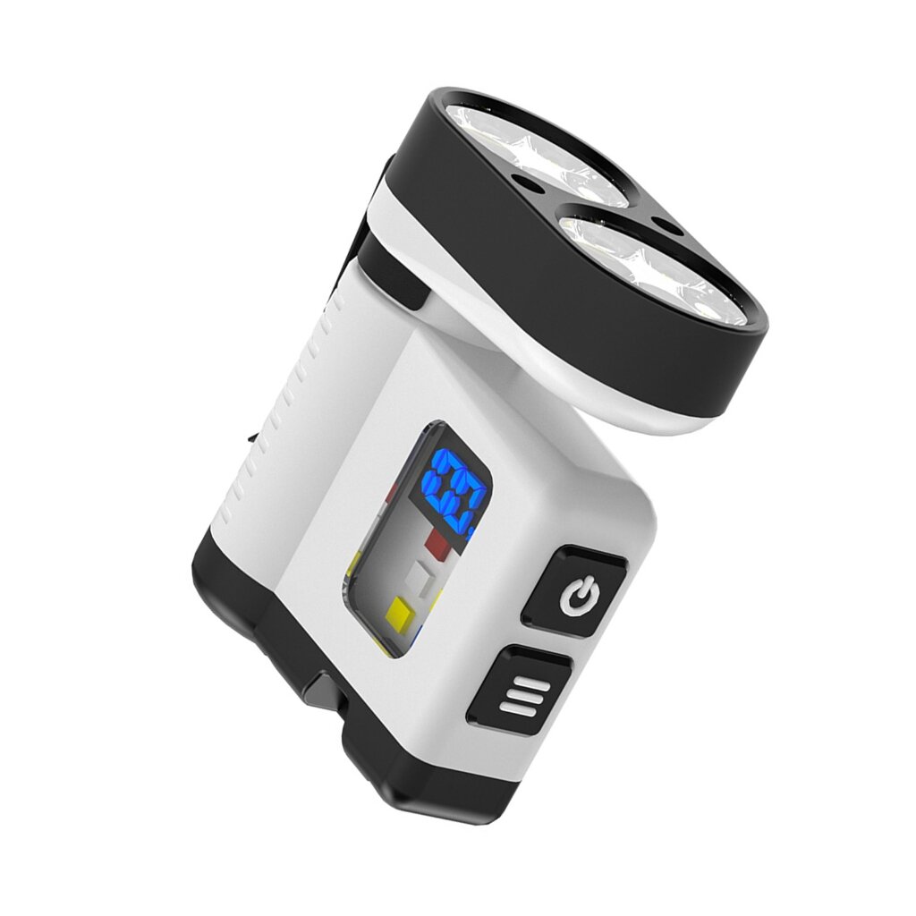 Портативный фонарь 10 LED магнитный рабочий свет LCD дисплей ABS корпус