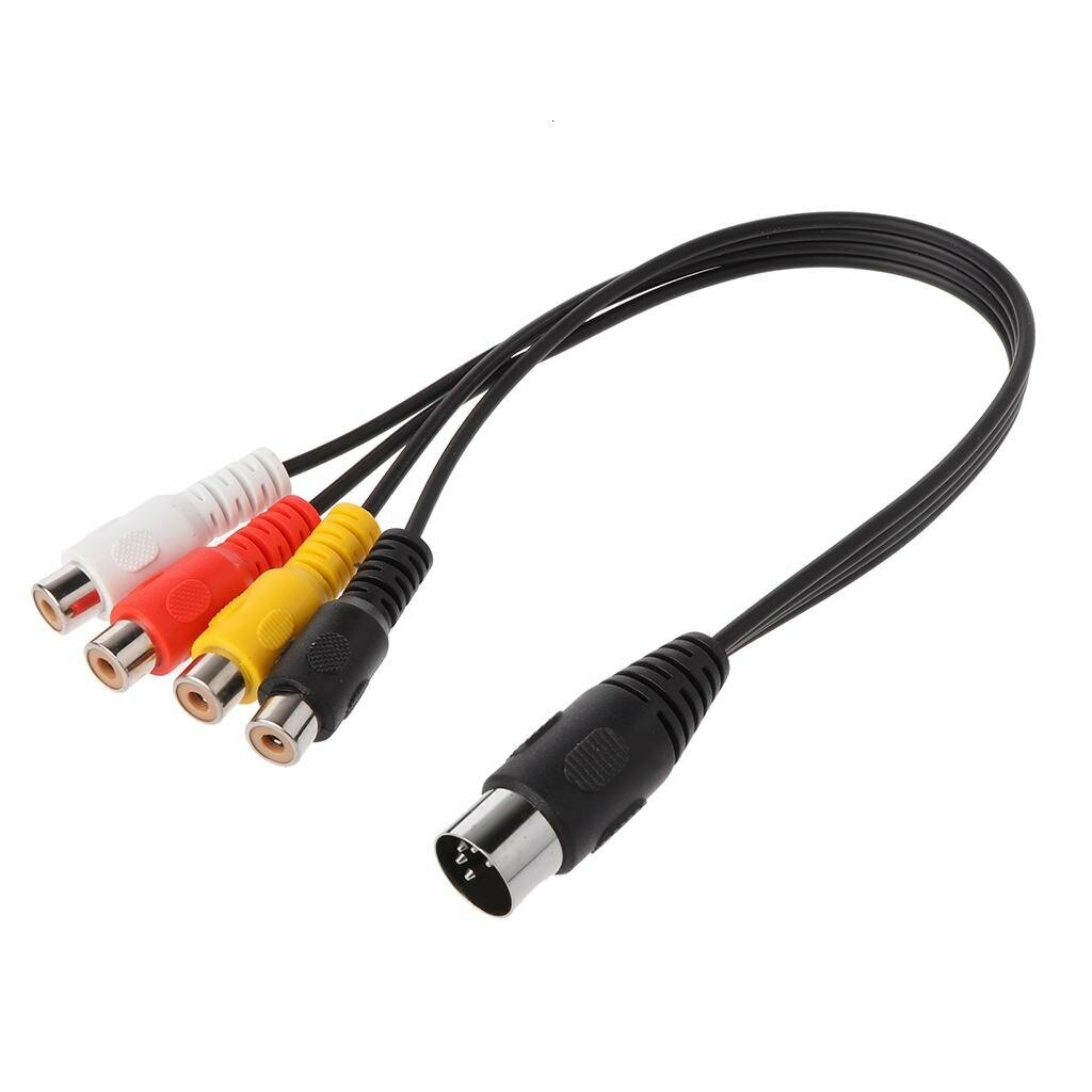 5-контактный DIN-разъём на 4 RCA