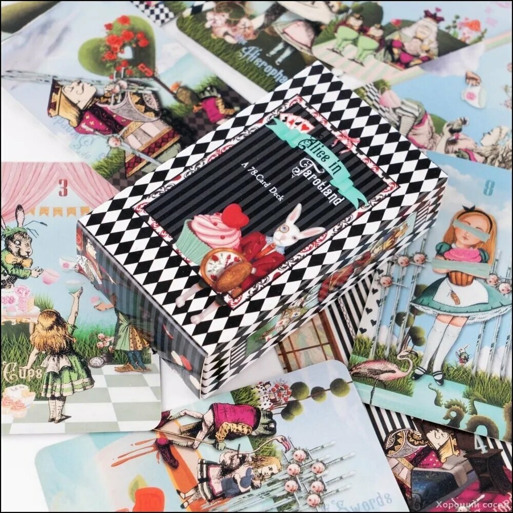 Колода Таро Классическое alice in tarotland, эксклюзивный дизайн