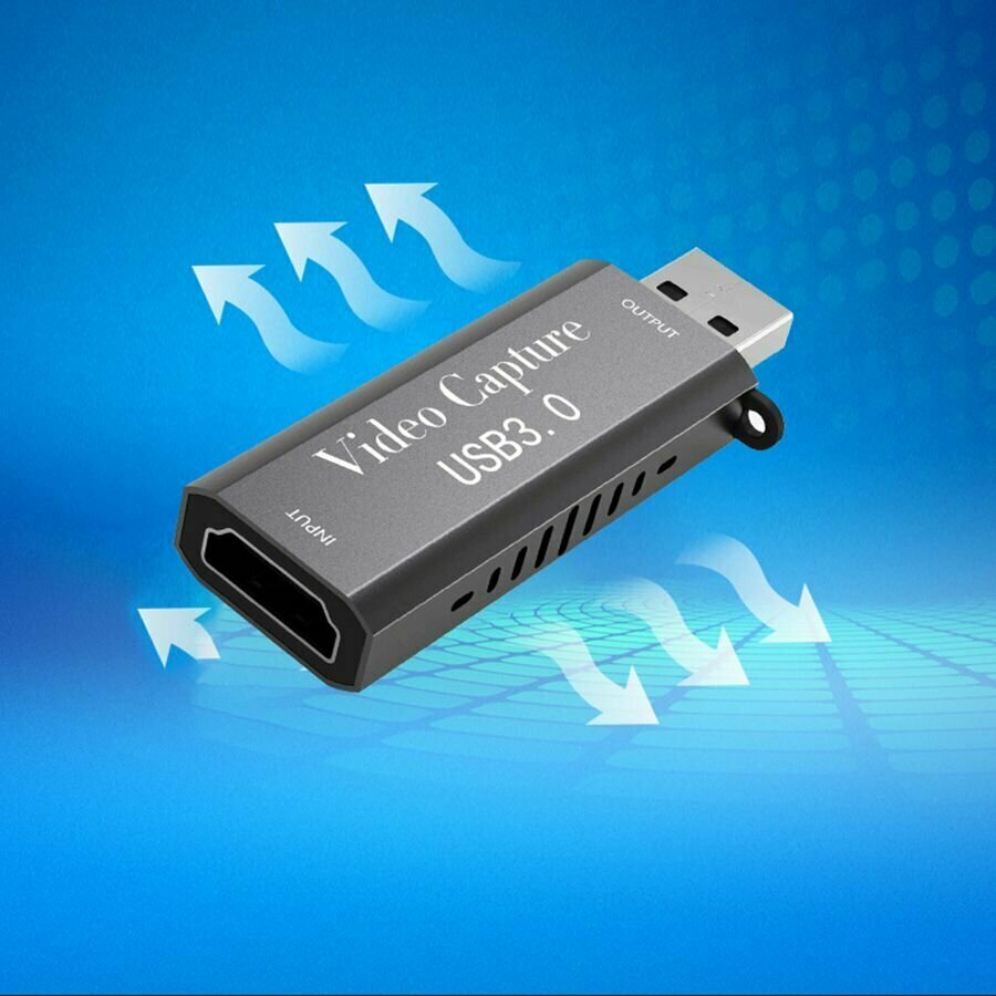 4K видеозахватная карта, совместимая с HDMI, USB 3.0 / 1080P рекордер для телефона, игры, видео, прямой трансляции