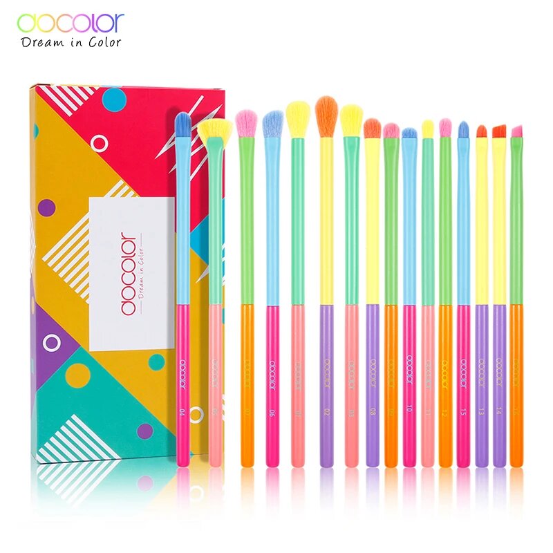 Набор кистей для макияжа Docolor 15-16 PCS 16pcs eye brush set