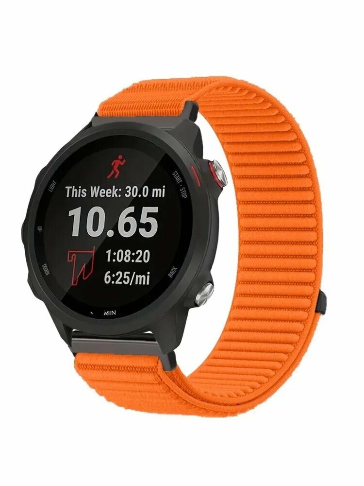 Нейлоновый спортивный ремешок для 22мм смарт-часов Garmin Forerunner 570 47мм, 265/ 255 и 265/ 255 Music, Vivoactive 4, Venu 3/ 2, модный стиль, Trail Loop