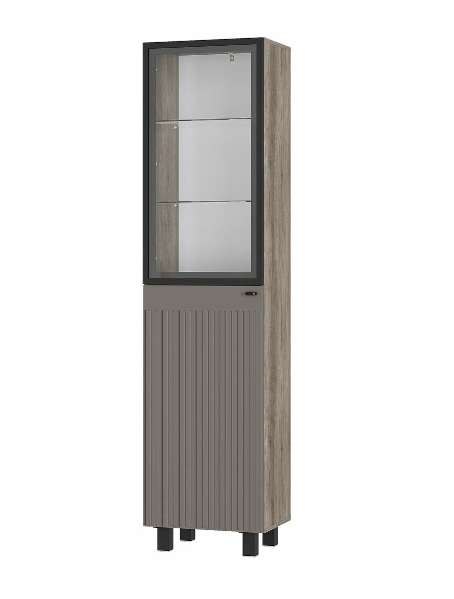 Пенал-витрина 50 см, муссон софт