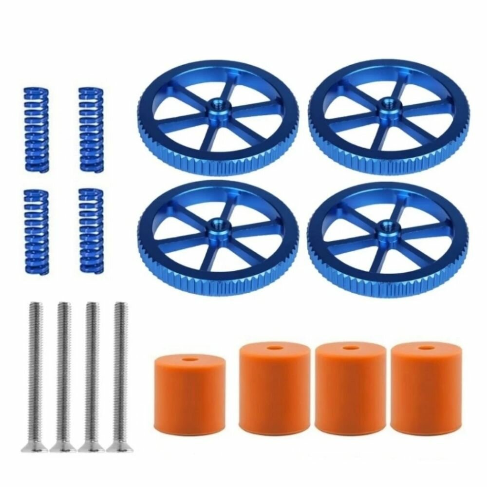 Металлические регулировочные ручки с пружинами для подогреваемой платформы для 3D-принтеров Ender 3/3 Pro/3 V2, Ender 5/5 Plus/Pro, CR-10, CR10S/10S Pro/20.