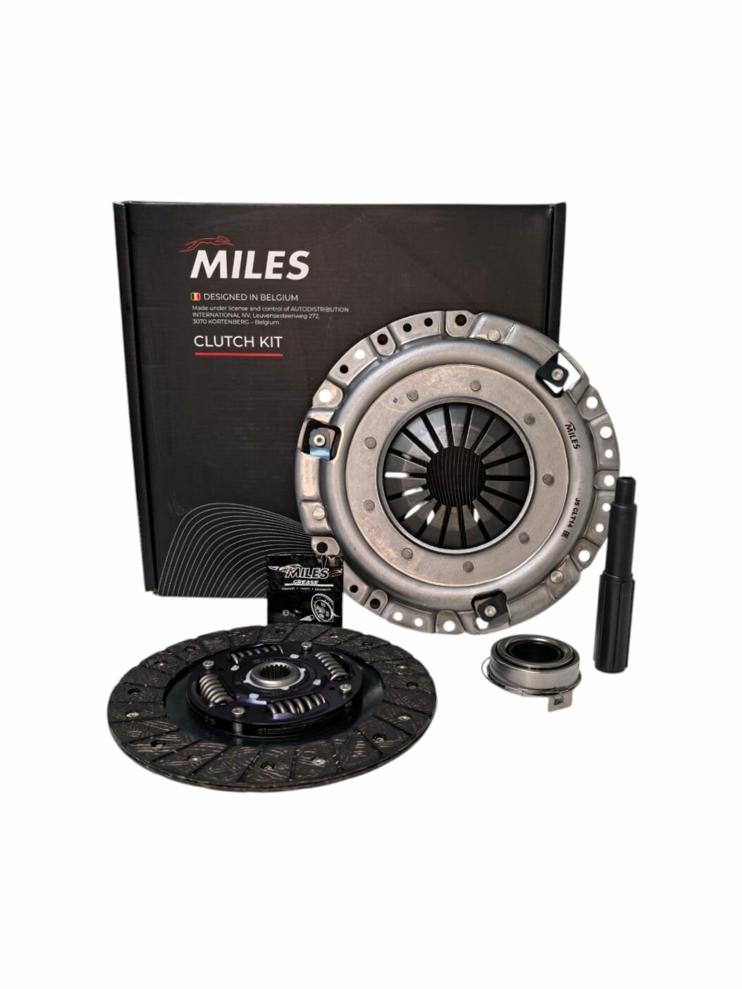 Комплект сцепления Чери Тигго Т11 2.4 (Chery Tiggo T11) диск ведомый, диск нажимной, подшипник выжимной MILES