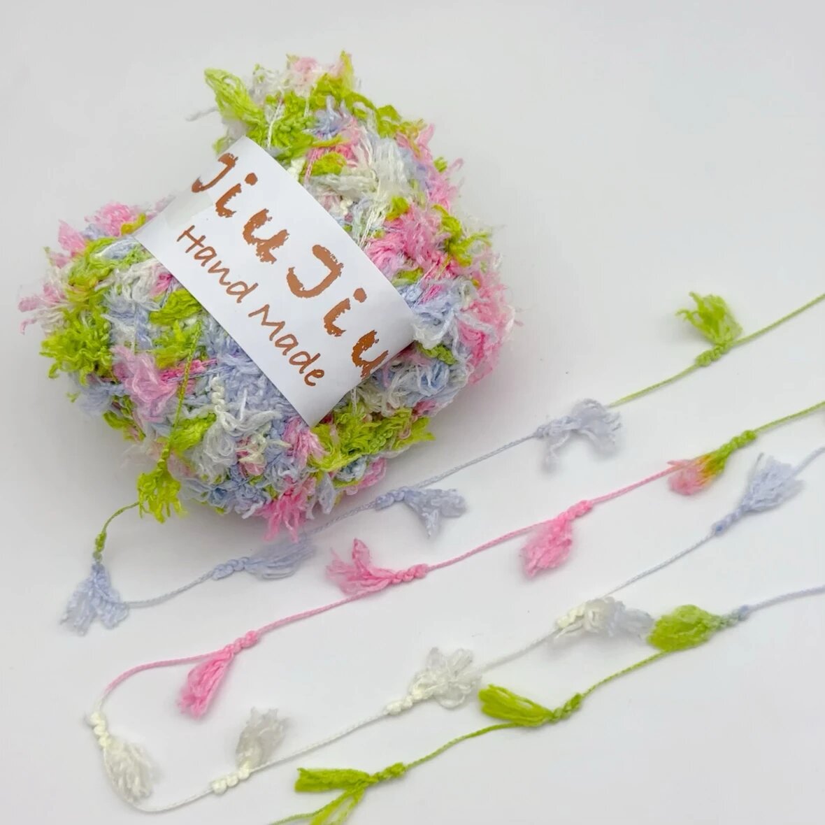 Сегментированная окрашенная пряжа «рыбий хвост» 30-50g