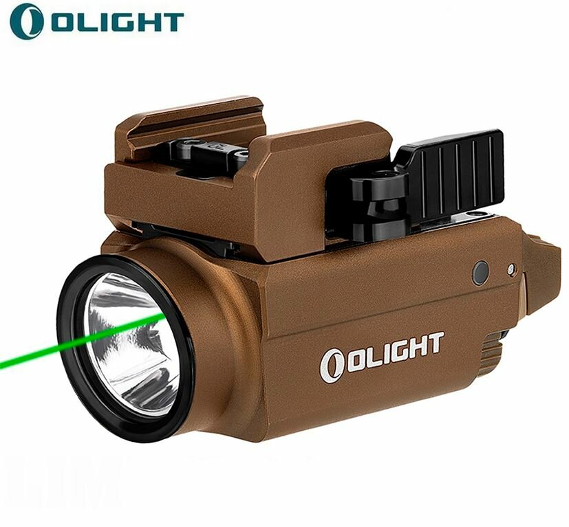 Пистолетный фонарь Olight Baldr S Desert Tan, Li-po 380 mAh, 130 метров, 800 люмен (Комплект)