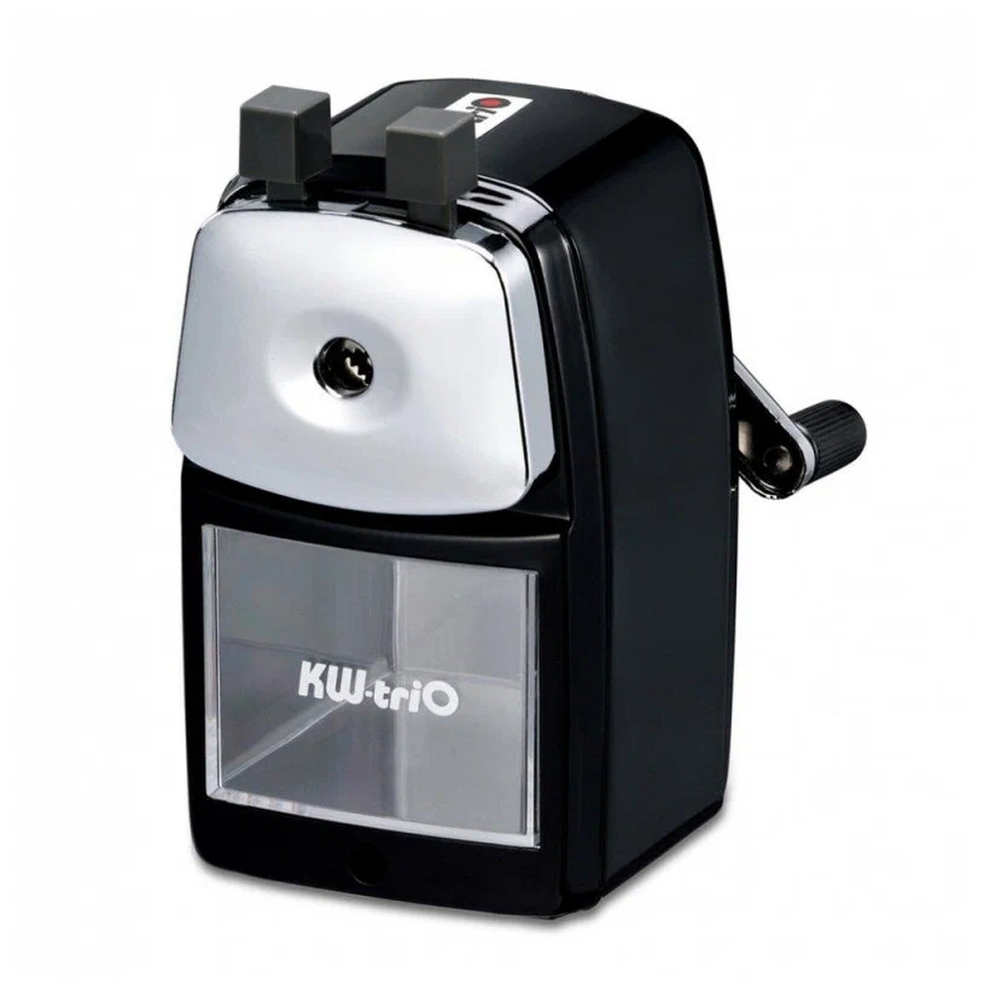 Точилка KW-Trio 30VA, для карандашей, металл, черная, 85х130х70 мм