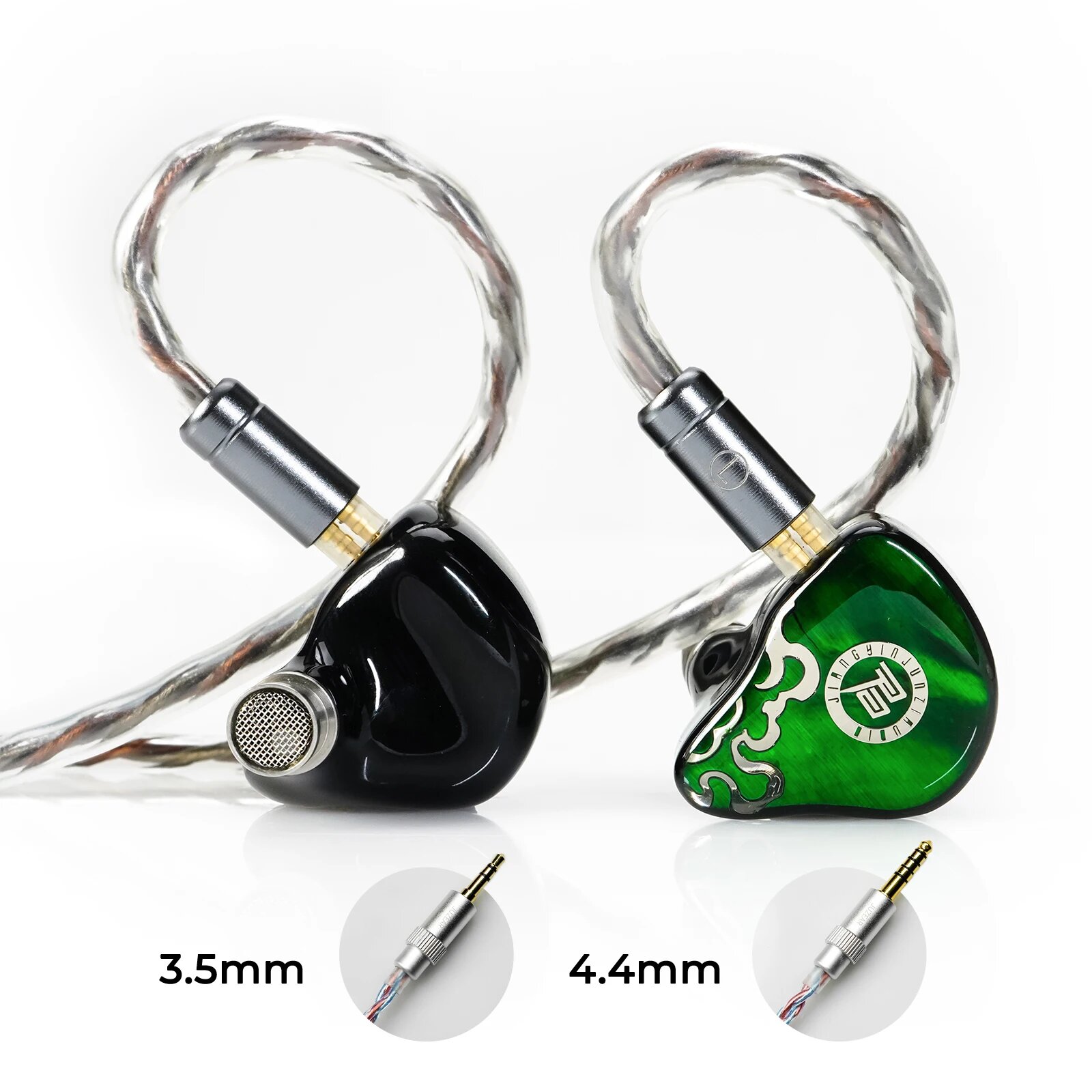 JUZEAR Defiant 1DD+3BA наушники, Green-Bronze Cable
