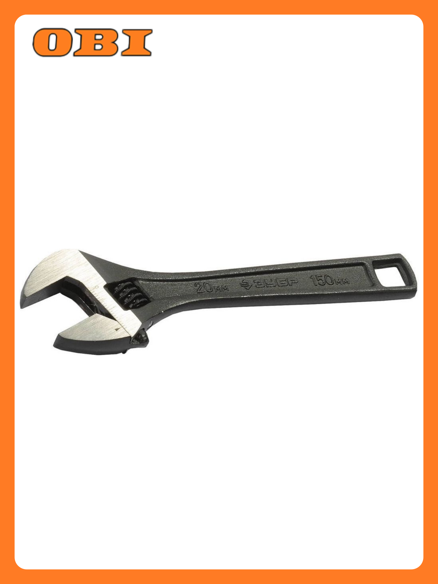 Разводной ключ ЗУБР, сантехнический, инструментальная сталь, 150мм