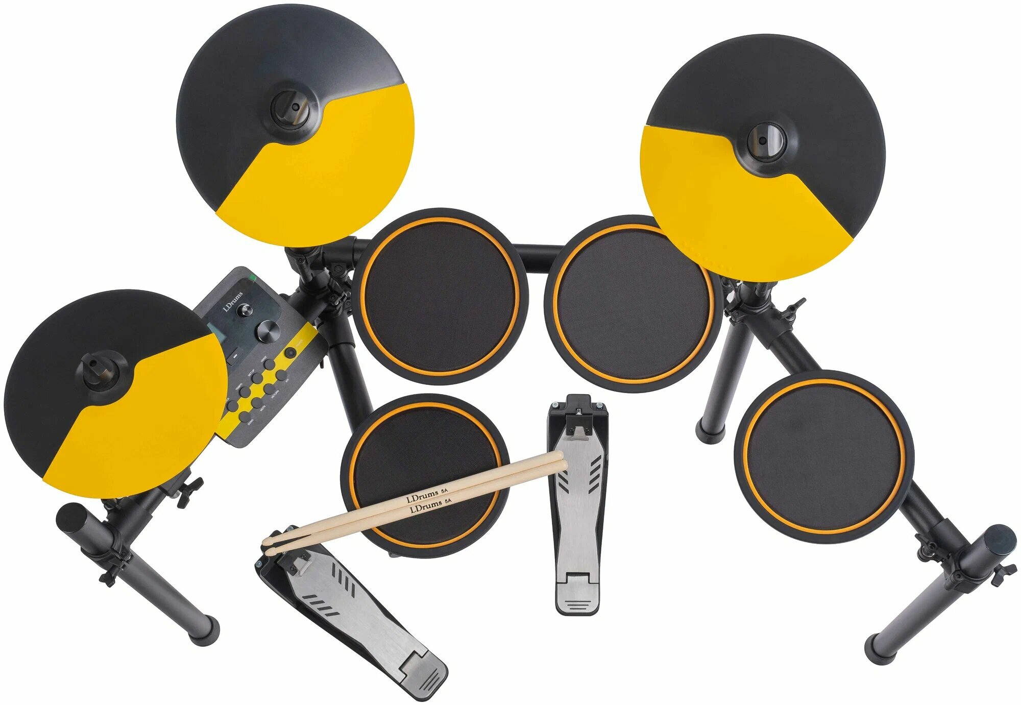 Ударная установка Ldrums MK-1L, цифровая, ЖК-дисплей, пэды с кевларовым покрытием