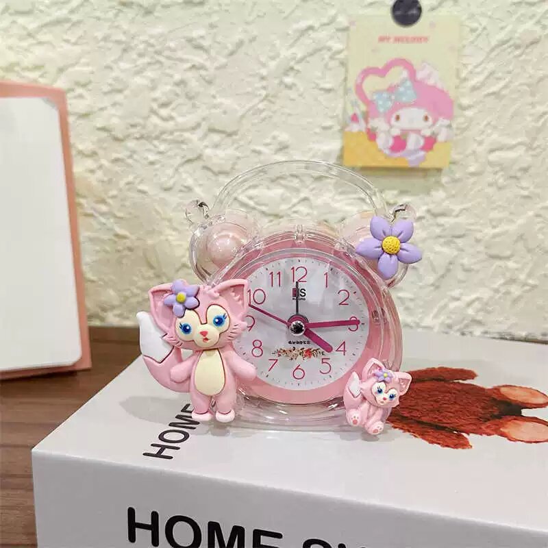 Будильник Sanrio для детей и девочек, милый мультяшный будильник для студенческого общежития, Куроми Мелоди, будильник