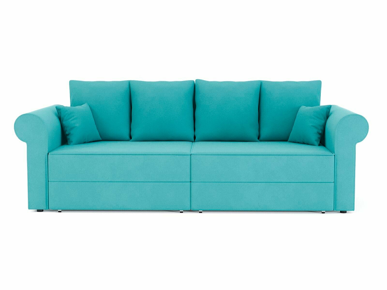 Диван - кровать Флоренция, еврокнижка-трансформер, 239*96*96, велюр Зара Азур 48