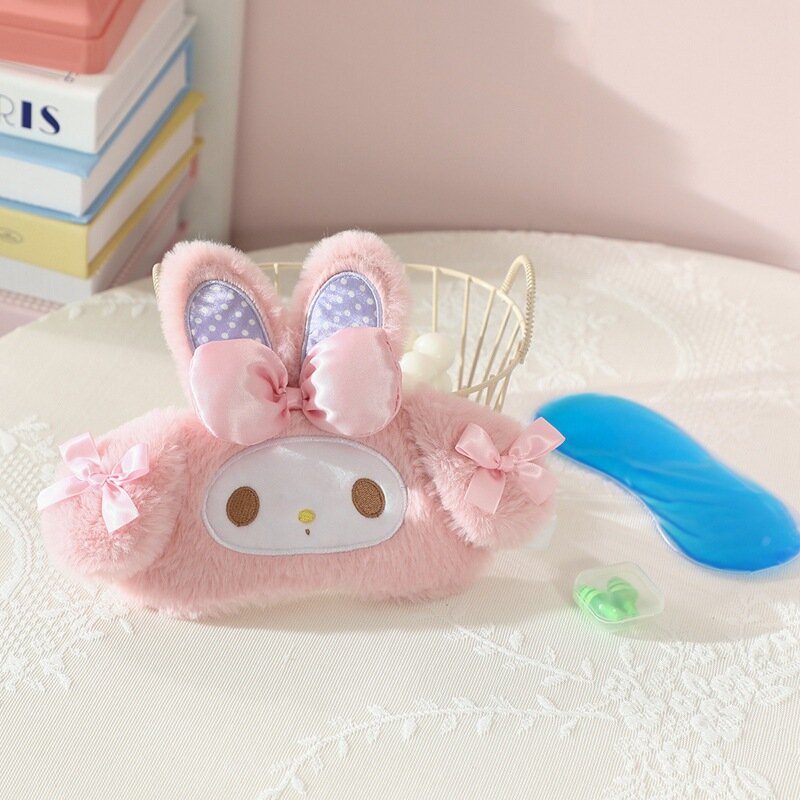 Милая мультяшная маска для сна, солнцезащитная, для путешествий, для студентов, для мужчин и женщин, снимает усталость глаз, мягкая, дышащая.