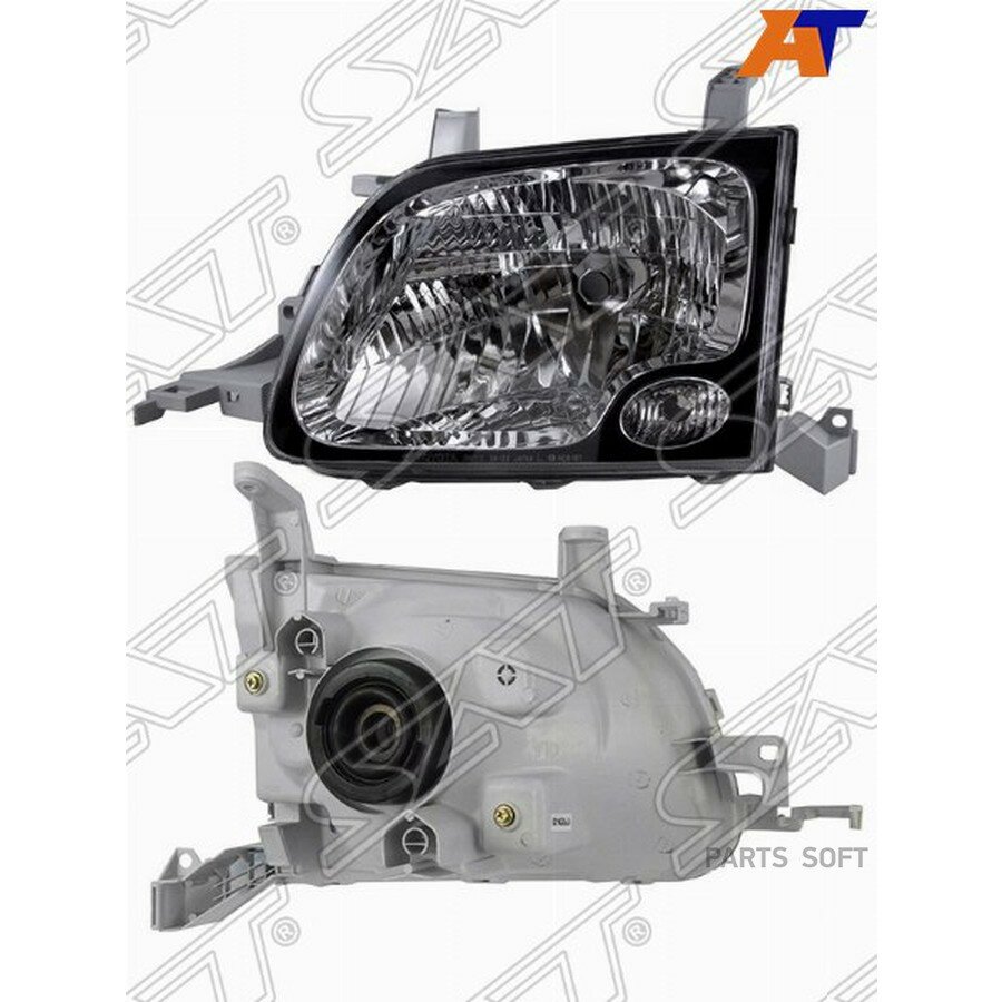 Фара Toyota Lite Ace Noah 98-01 / Town Ace Noah 98-01 (Слева/ чёрная) от официального дистрибьютора, SAT, артикул ST28123BL