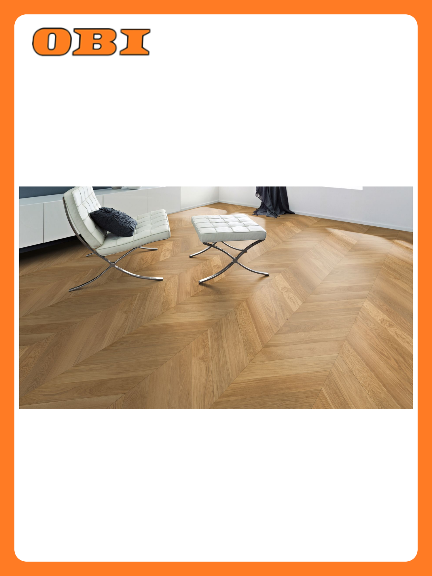 Инженерная доска Дуб CLASSIC CLEAR Французская елка 1-полосная 12 мм 0,96 кв. м