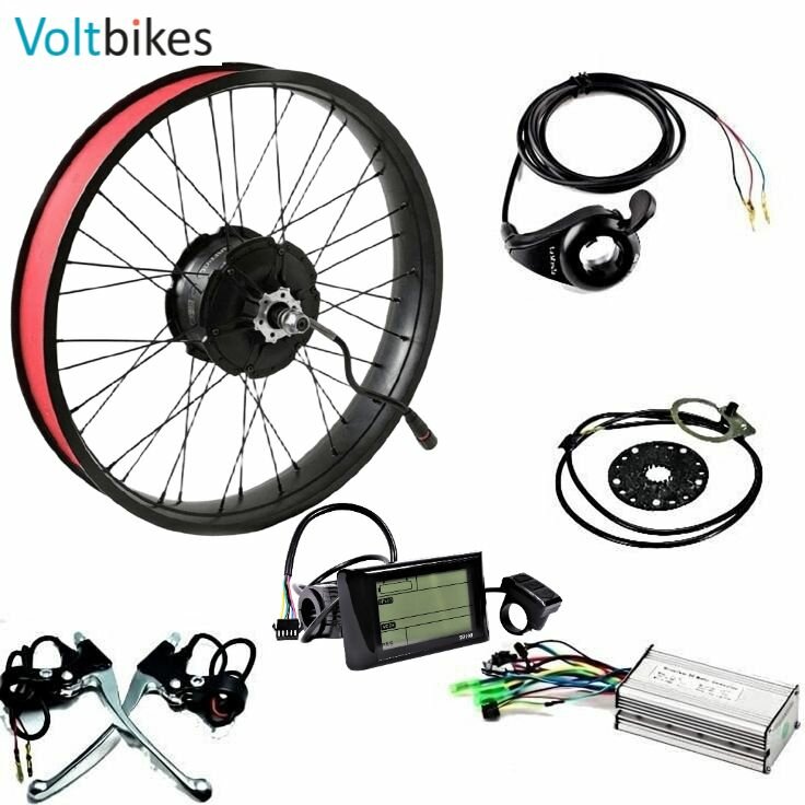 Мотор-колесо для фэтбайка заднее редукторное, 24" 750Вт, LCD SW900, 175мм, набор (KT-Bafang) кассета