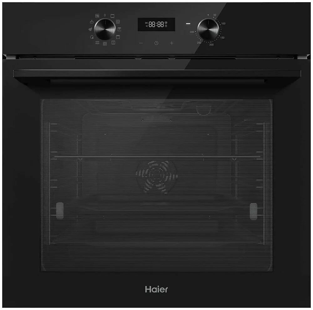 Духовой шкаф Haier HOQ-A2AEN3GB, объем 78 л, 11 режимов, дисплей, таймер, черный