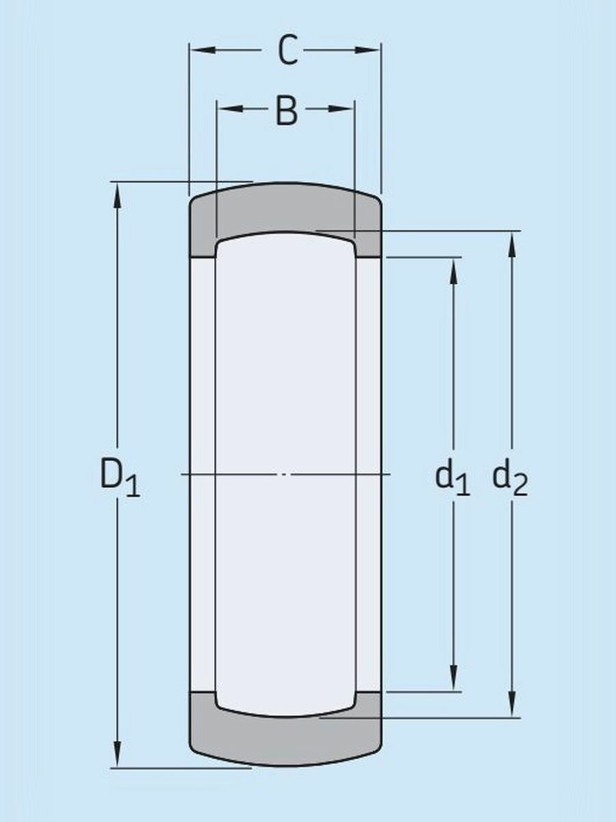 Демпфирующее кольцо RIS 207 A SKF (каучуковое), для подшипников серии 207, 63.7x80.3x23 мм — фото 1