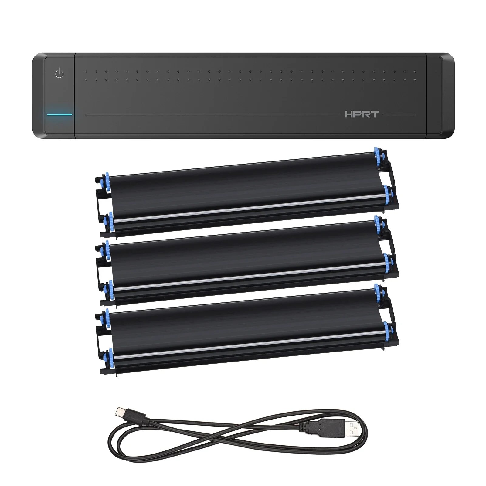 HPRT MT800 Портативный термотрансферный принтер Black Set2