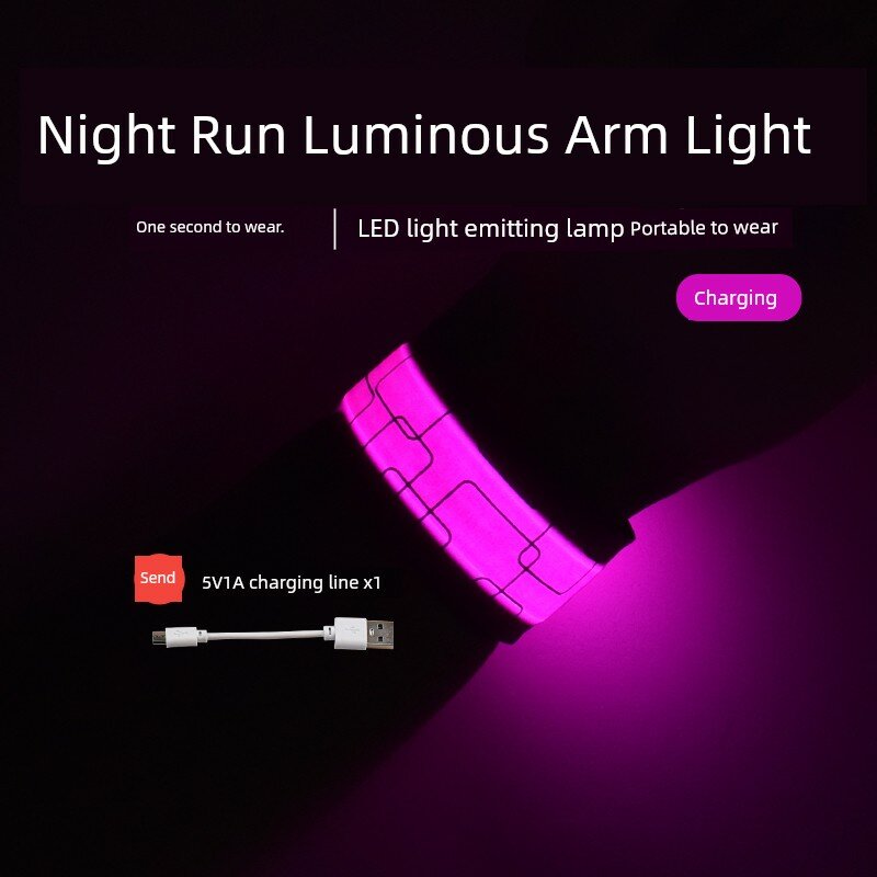 Светоотражающие ремни для ног для велоспорта, светоотражающие фонарики на руки для бега, светоотражающие фонари на