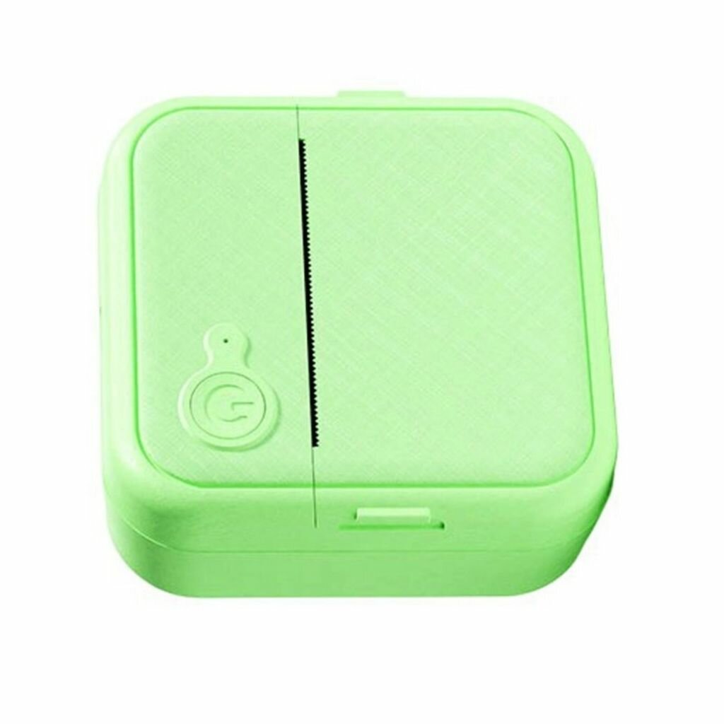 Беспроводной мини-принтер термоэтикеток для штрихкодов, Зеленый