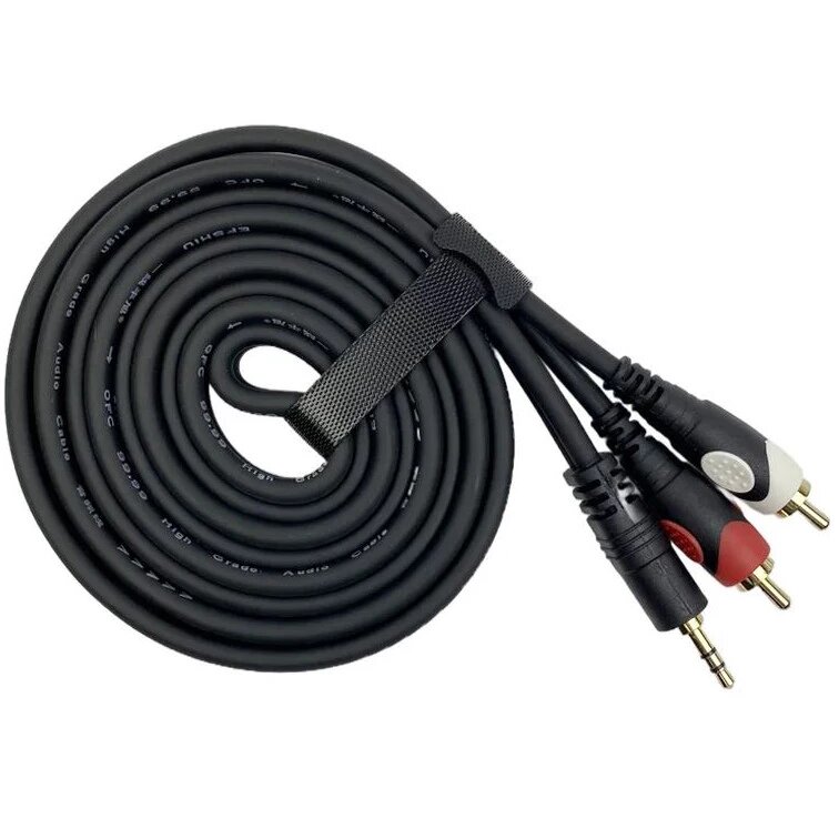 Кабель аудио 1xMini Jack - 2xRCA E-Shine ES-1363 1.8m