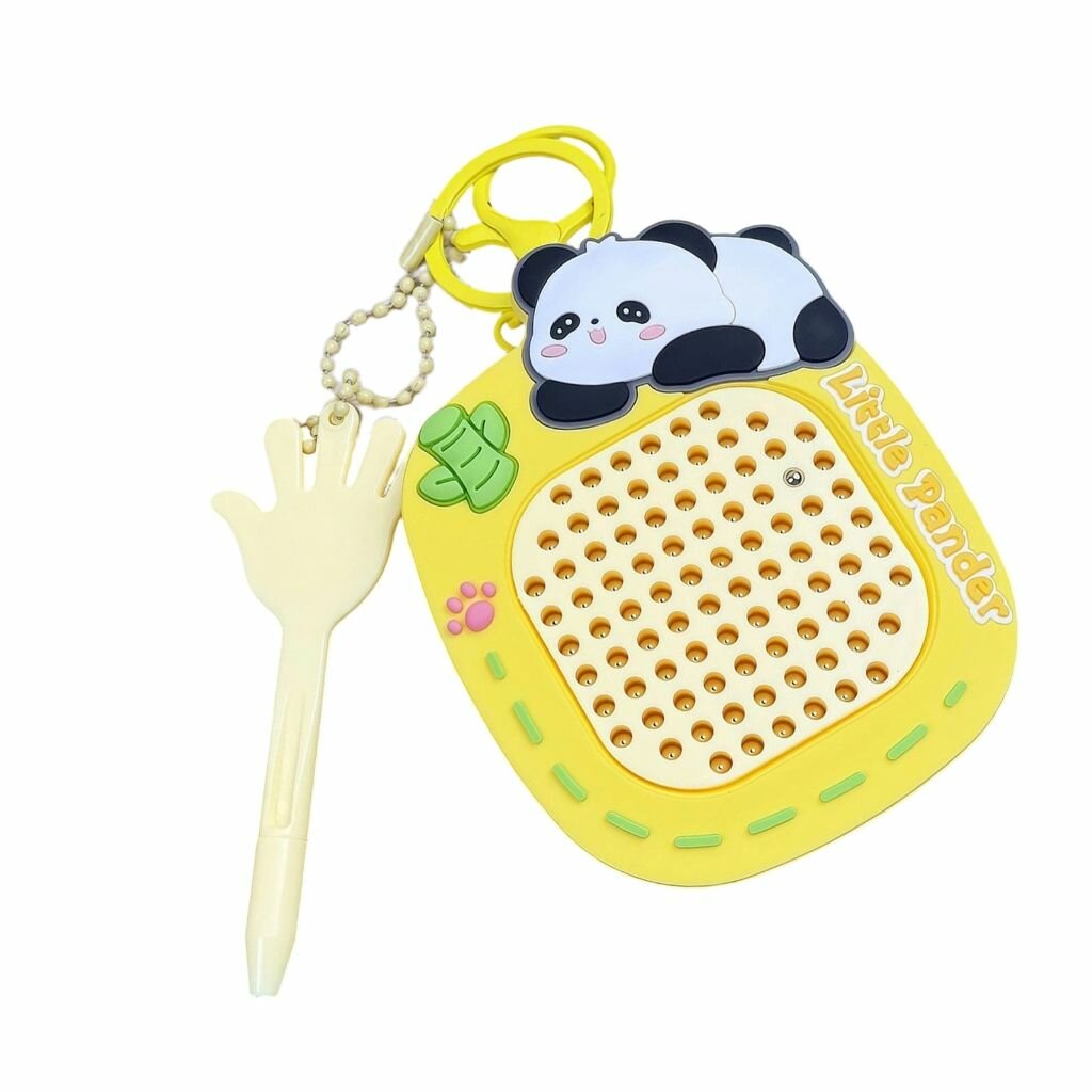 Портативная магнитная доска для рисования с дизайном панды, Желтый