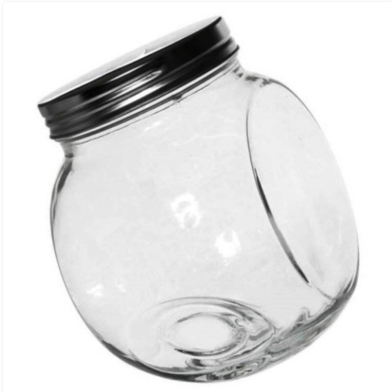 Банка для продуктов MALLONY "Classica" 0.094 л, круглая, стекло, металл