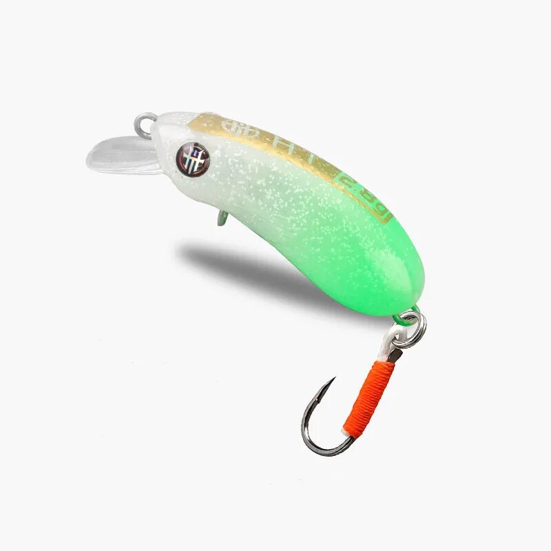 Воблер тонущий Minnow cc35, цвет B-white green
