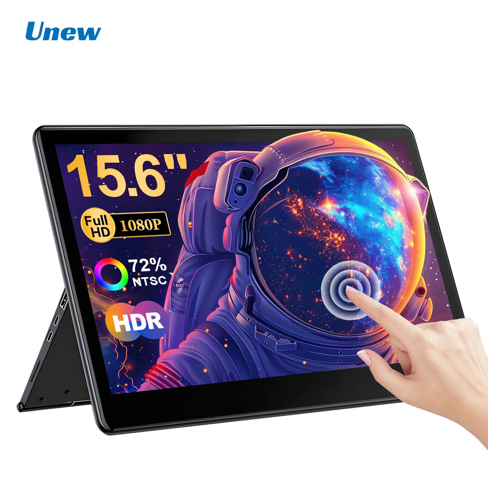 Unew 15.6-дюймовый портативный монитор Европейская вилка (EU Plug)