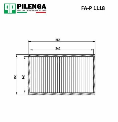 Фильтр салонный Lada Kalina FA-P1118 Pilenga