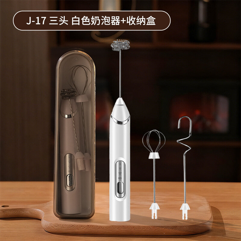 Молочный вспениватель, кофейный мешалка, ручной электрический молочный вспениватель, кремер, палка для смешивания молочного порошка, беспроводной, кросс-бордерный завод