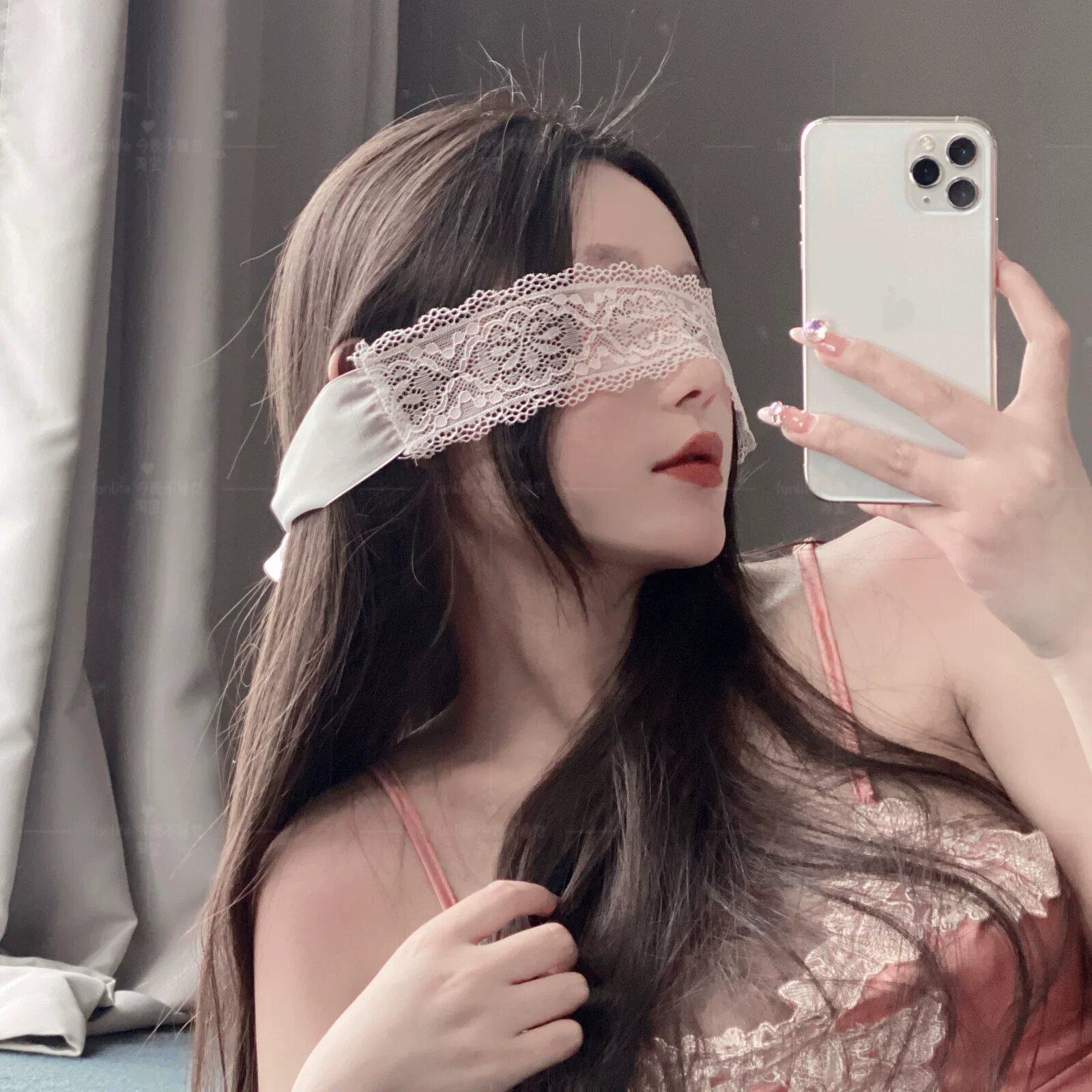 Ночь без сна, маска для глаз в виде черного глаза, маска для глаз в стиле abstinent, браслет, кружевной реквизит для