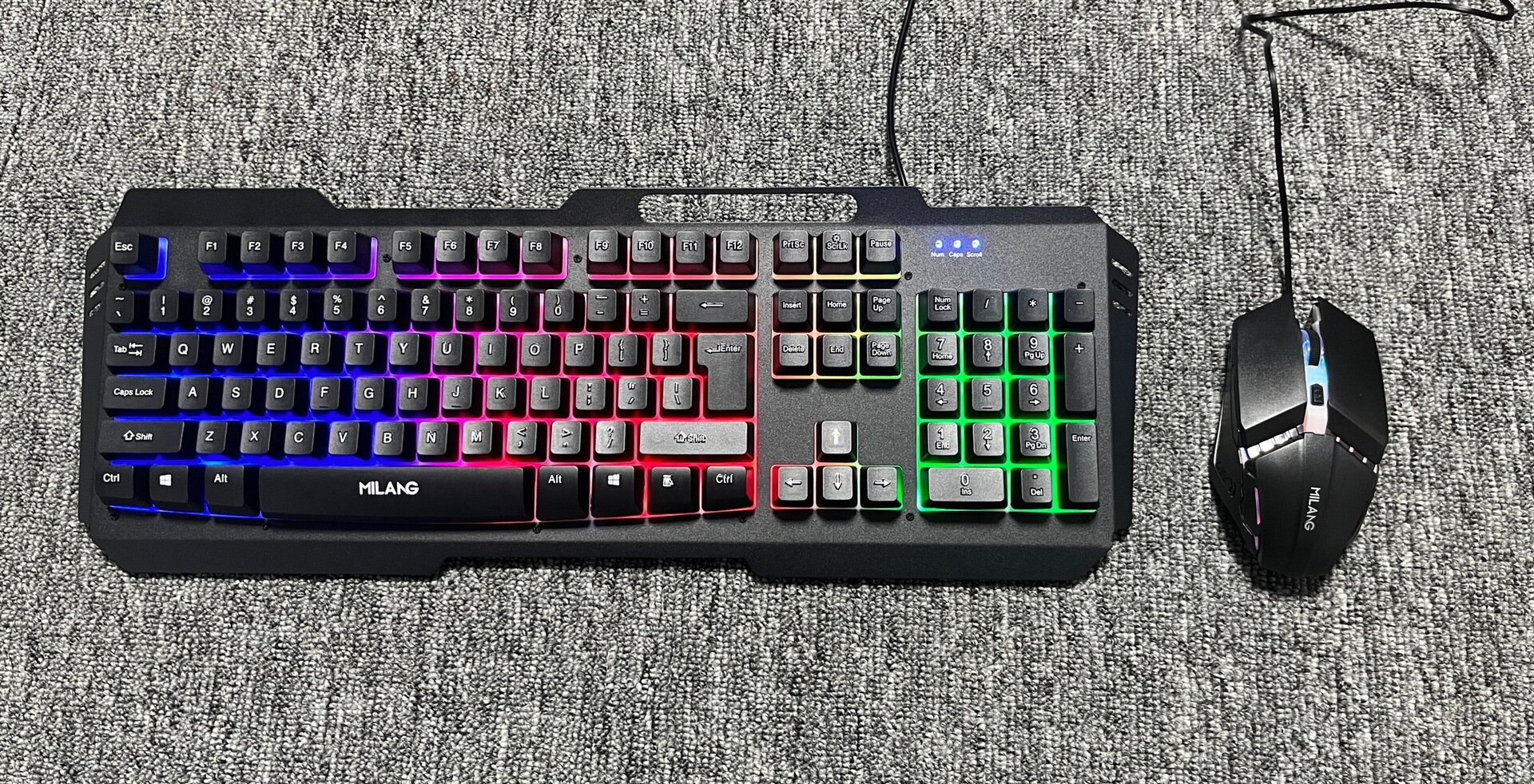 Механическая игровая клавиатура MiLan T806 с металлическим корпусом, проводная, с цветными плавающими клавишами, для международного использования.