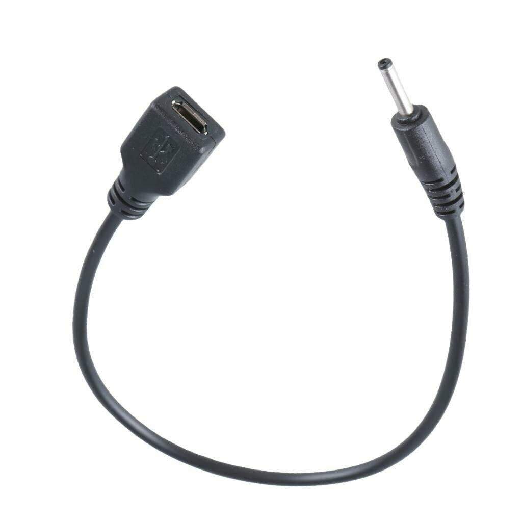 USB-кабель Female - 2.5x0.7mm Male, Черный