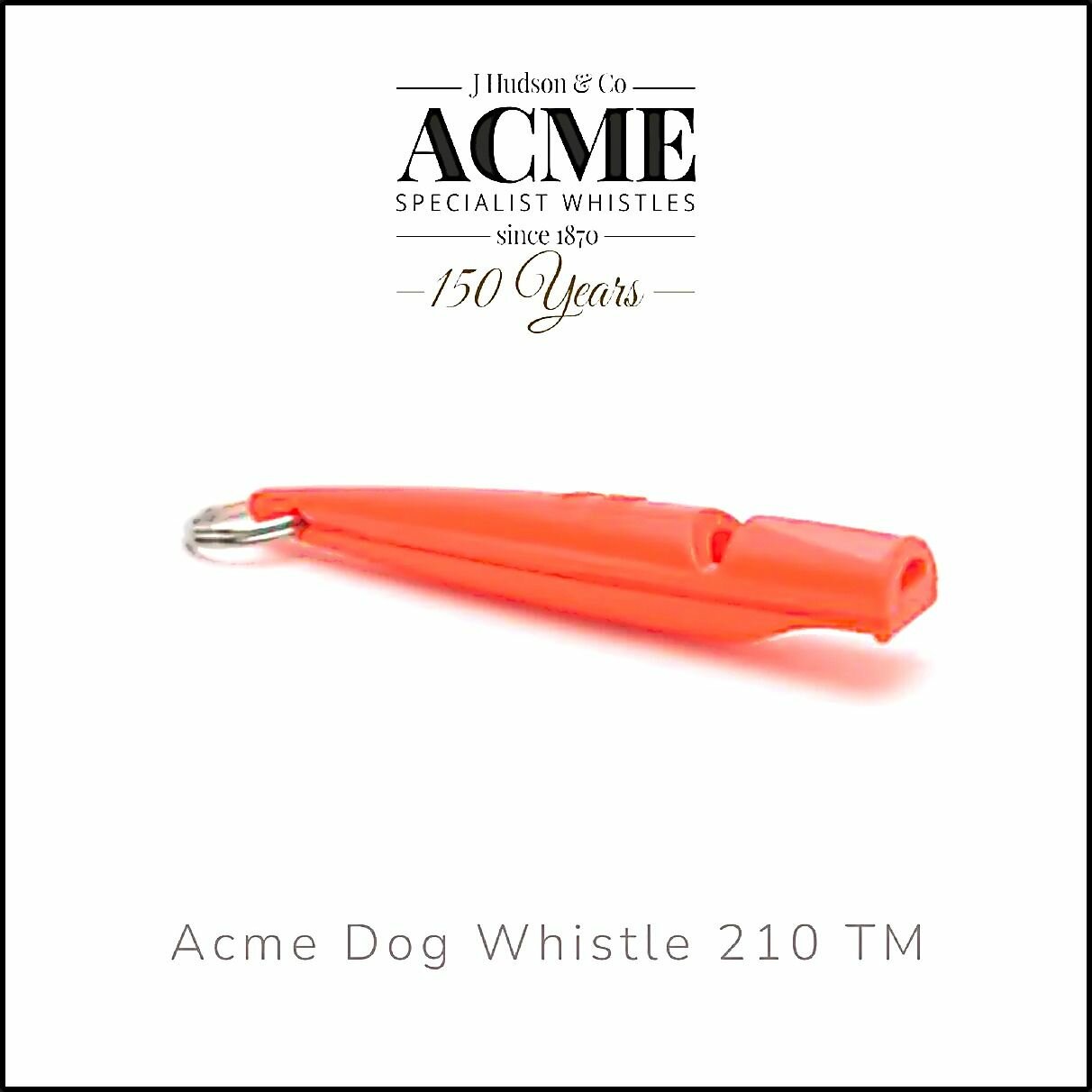 Свисток для дрессировки собак Acme Dog Training Whistle 210 оранжевый