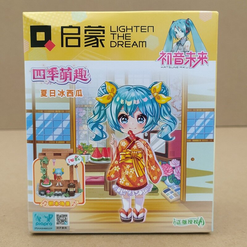 Строительные блоки Просвещения 76011 Первоначальный звук в будущем Четыре сезона Семья для девочек Moe Fun для детского