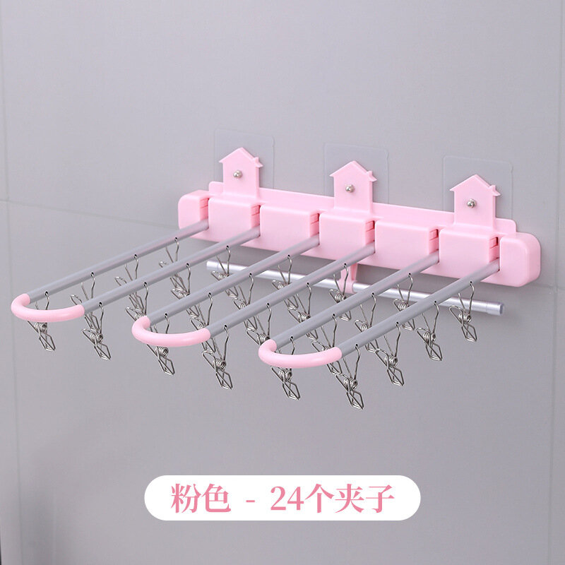 TikTok для носков из нержавеющей стали Многофункциональная Складная стойка для сушки носков Бесшовная ветрозащитная