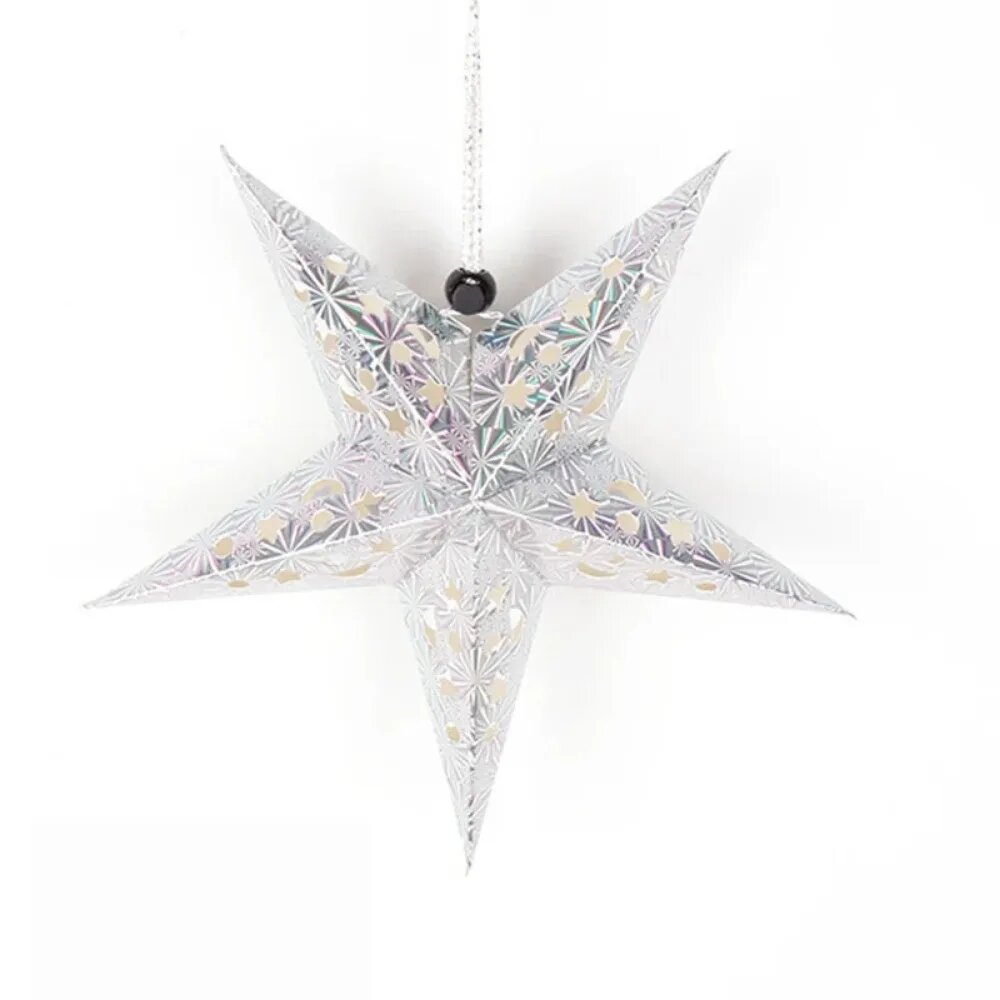 1/6 упаковок, бумажный абажур в виде звезды, фонаря, 3D бумажный звезда, пентаграмма, абажур для рождества, Рождества, свадьбы, вечеринки
