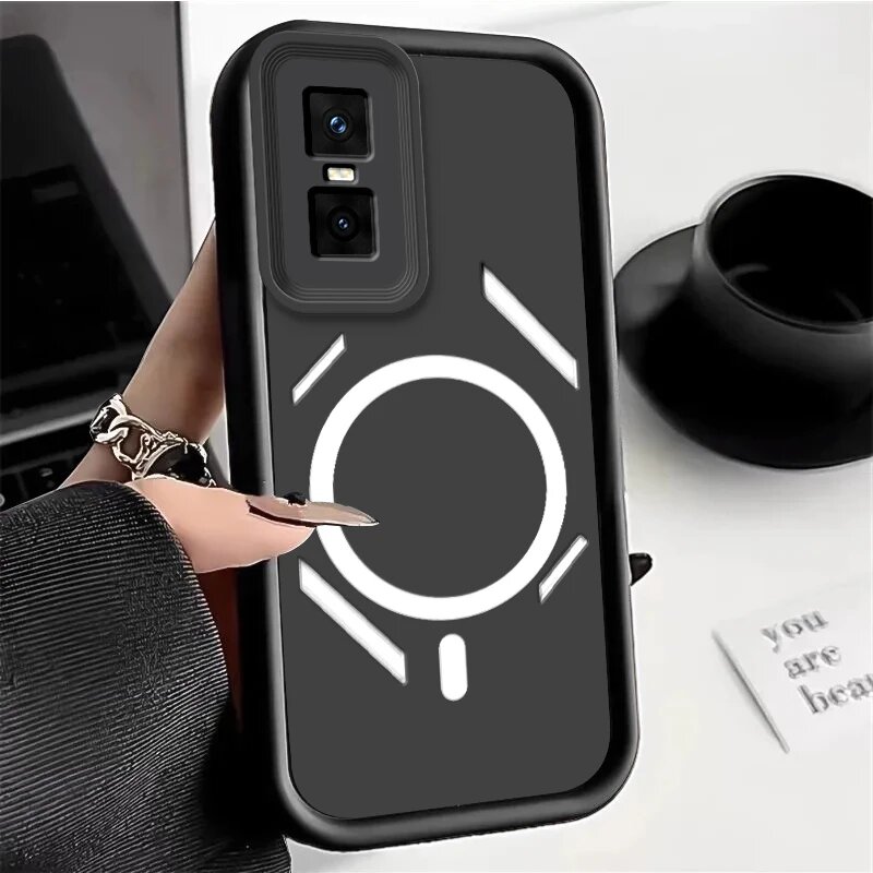 Черный чехол Infinix GT 30 Pro с магнитным кольцом