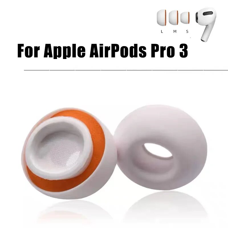 Амбушюры из пены с эффектом памяти SML, насадки для AirPods Pro3, удобные губчатые вкладыши для наушников Apple AirPods Pro 3, сменные вкладыши